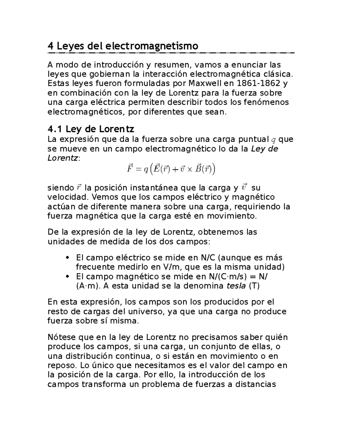 4 Leyes del electromagnetismo - Estas leyes fueron formuladas por ...