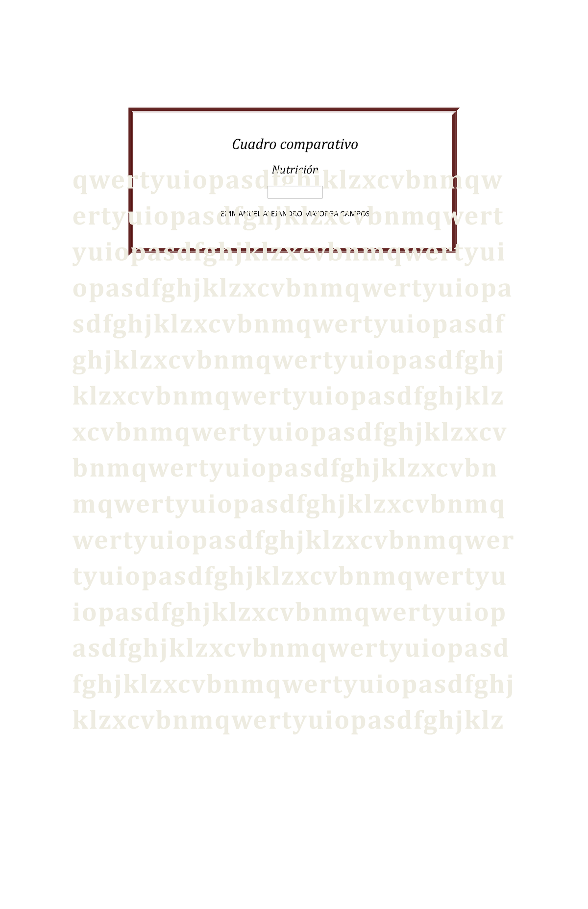 Cuadro comparativo de vitaminas - Cuadro comparativo Nutrición EMMANUEL ...