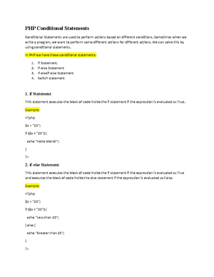 Important question in programming - Study Questions Programming Languages July 7, 2023 Fill in ...