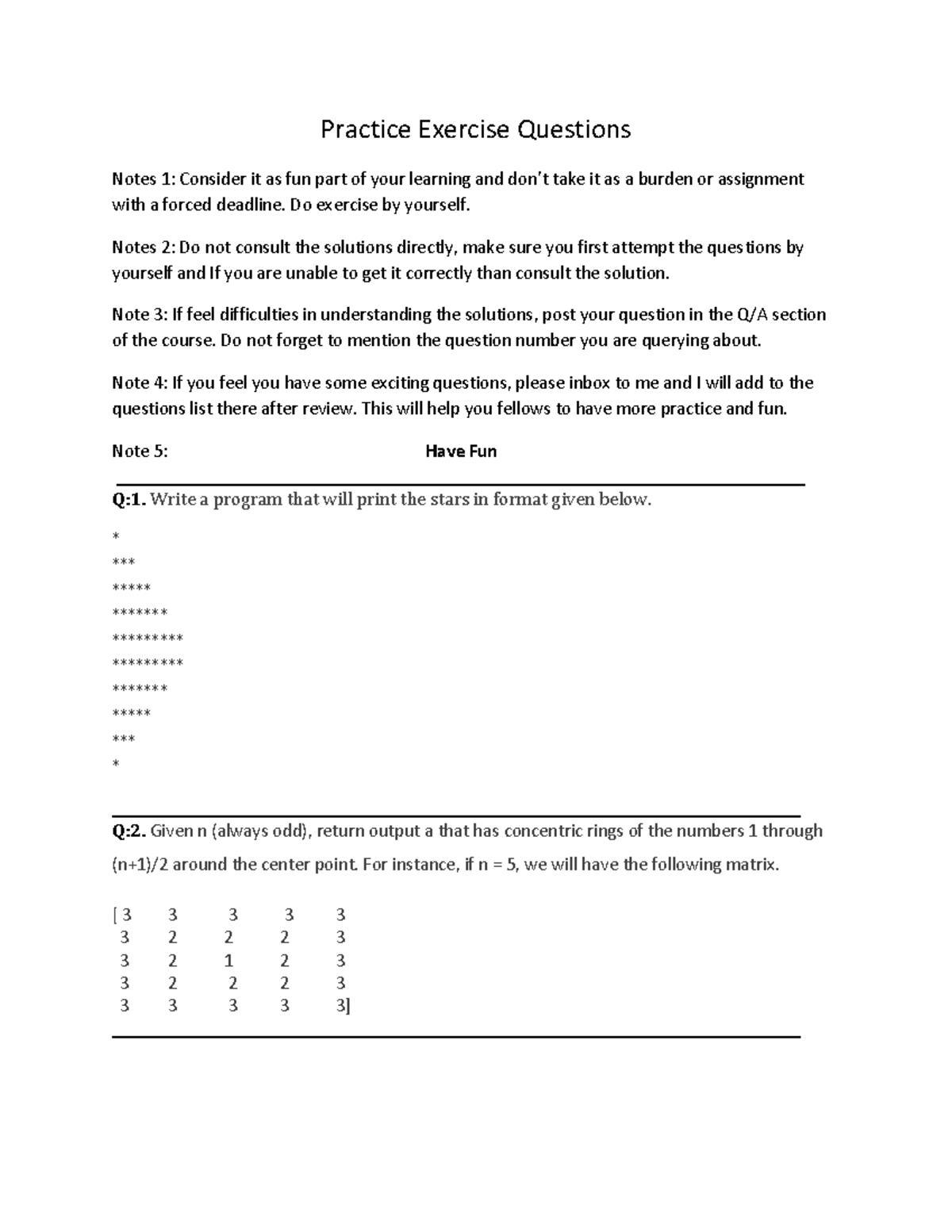 80- Practice+Exercise+Question 2 - Practice Exercise Questions Notes 1 ...