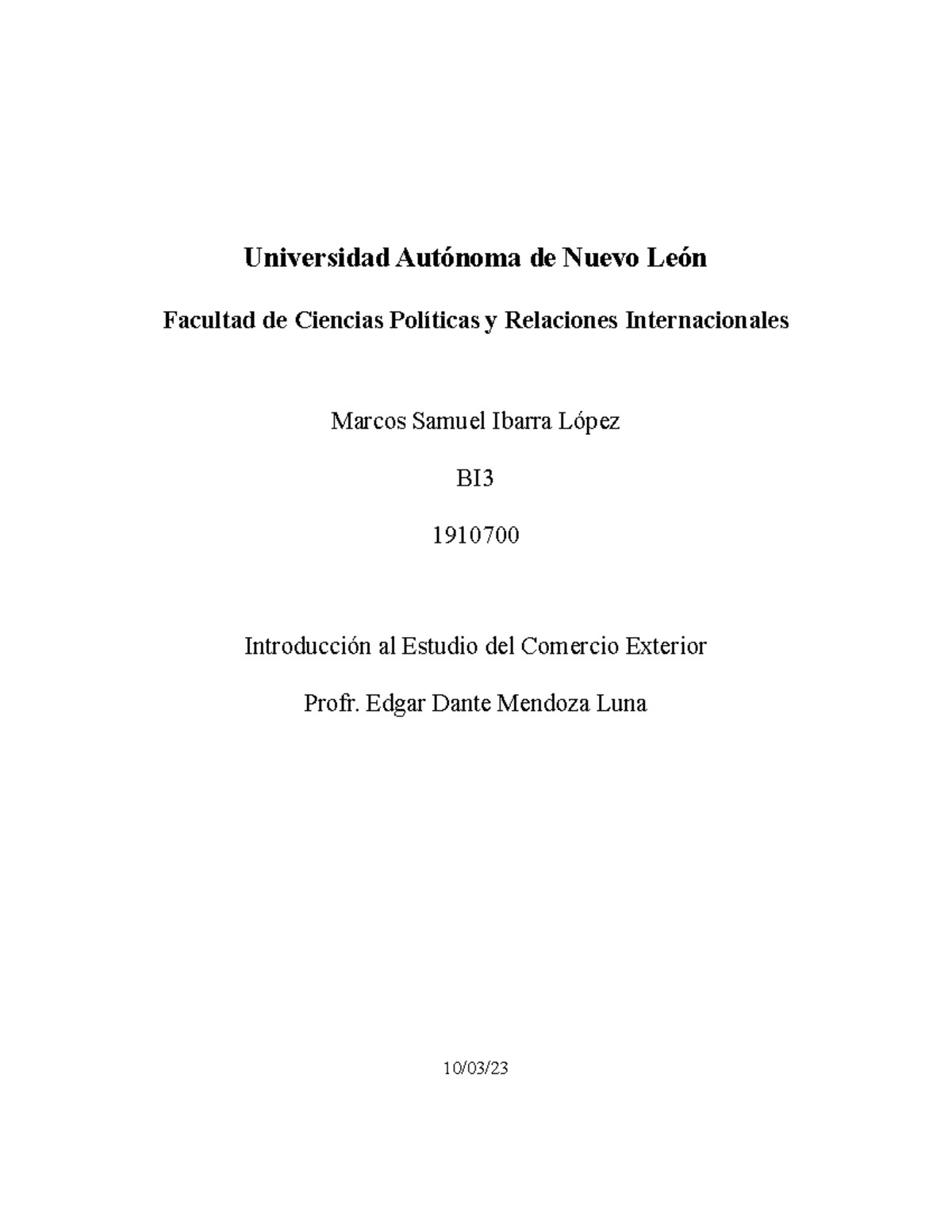 Ev 5 - IECE FCPYRI - Universidad Autónoma de Nuevo León Facultad de ...