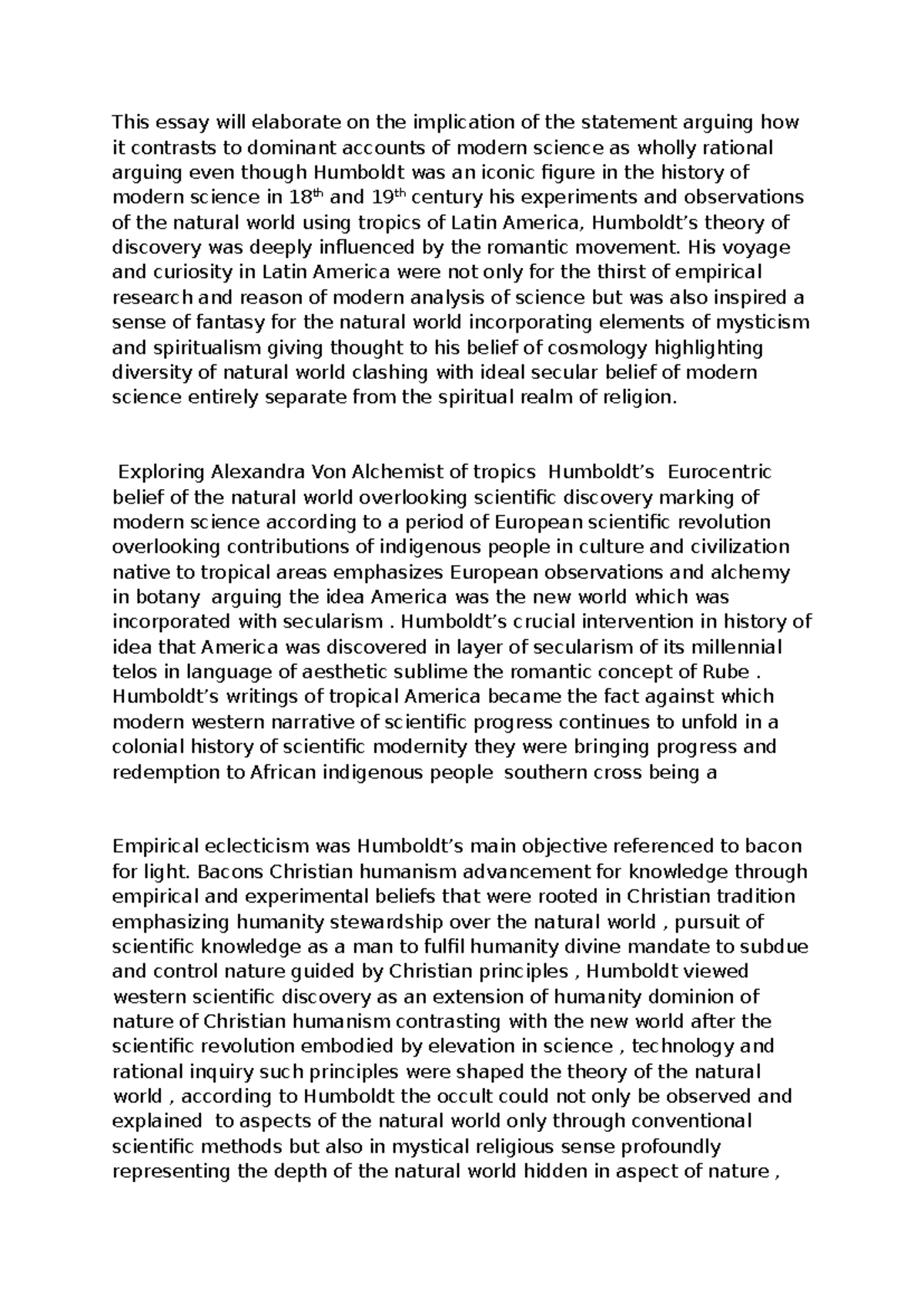 History tutorial assignmet 2 - This essay will elaborate on the ...