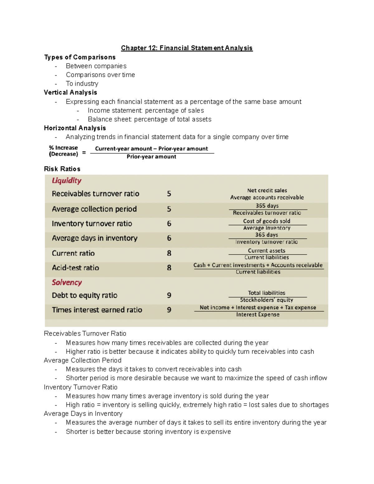 Chapter 12 PPT 225- Google Docs - Chapter 12: Financial Statement ...