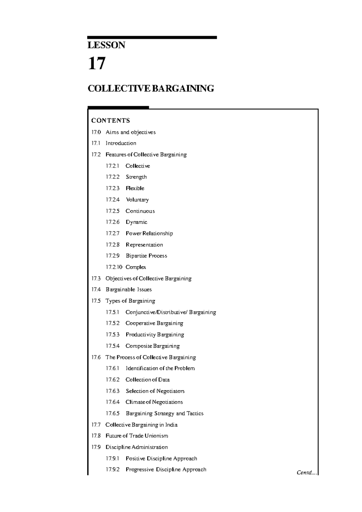 MBA- HUMAN RESOURCES MANAGEMENT- FIRST YEAR-Lesson-17 - LESSON 17 ...