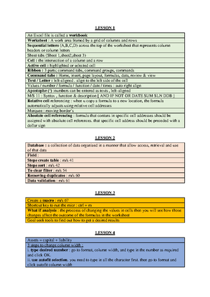 Exercise 9 - TUTORIAL QUESTIONS FOR UBS ACCOUNTING - Exercise 9 The ...