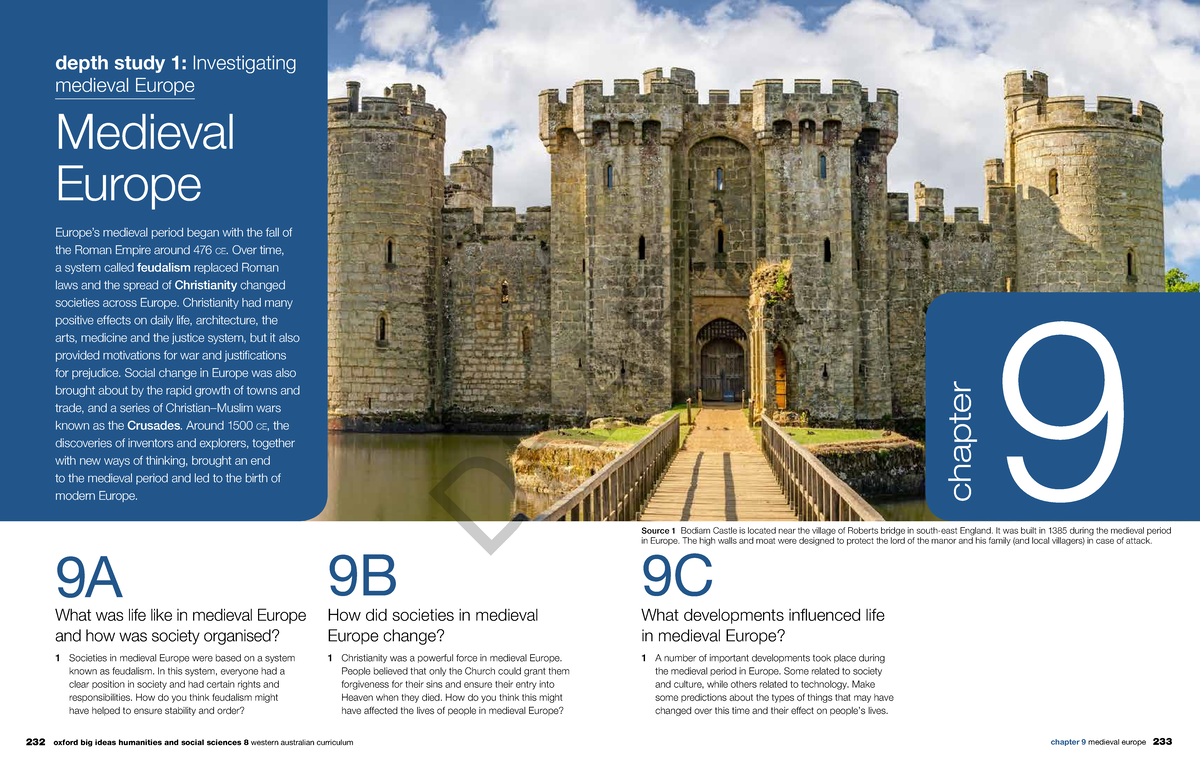 Chapter 9 Medievil Europe - 9A What was life like in medieval Europe ...