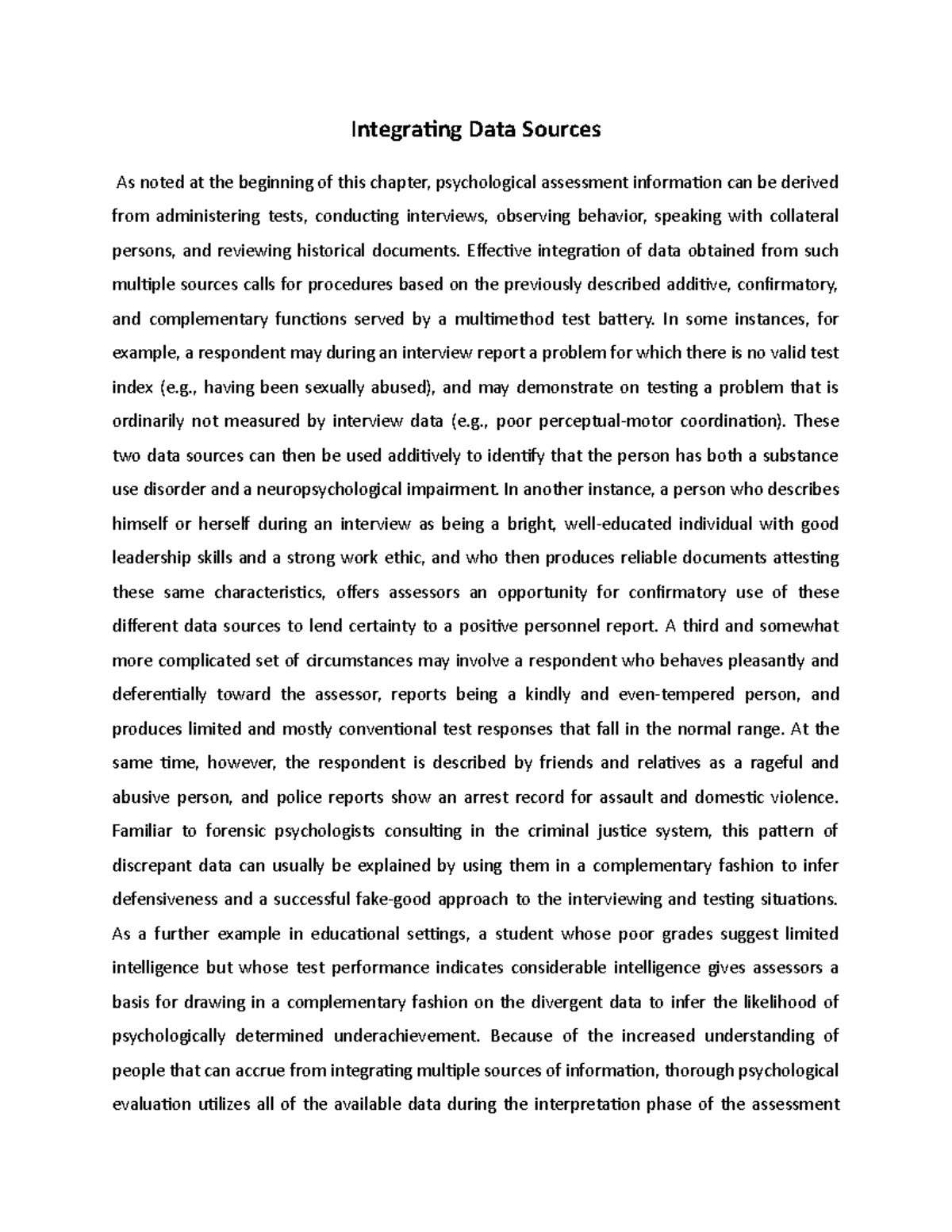 Integrating Data Sources Effective Integration Of Data Obtained From Such Multiple Sources 9226