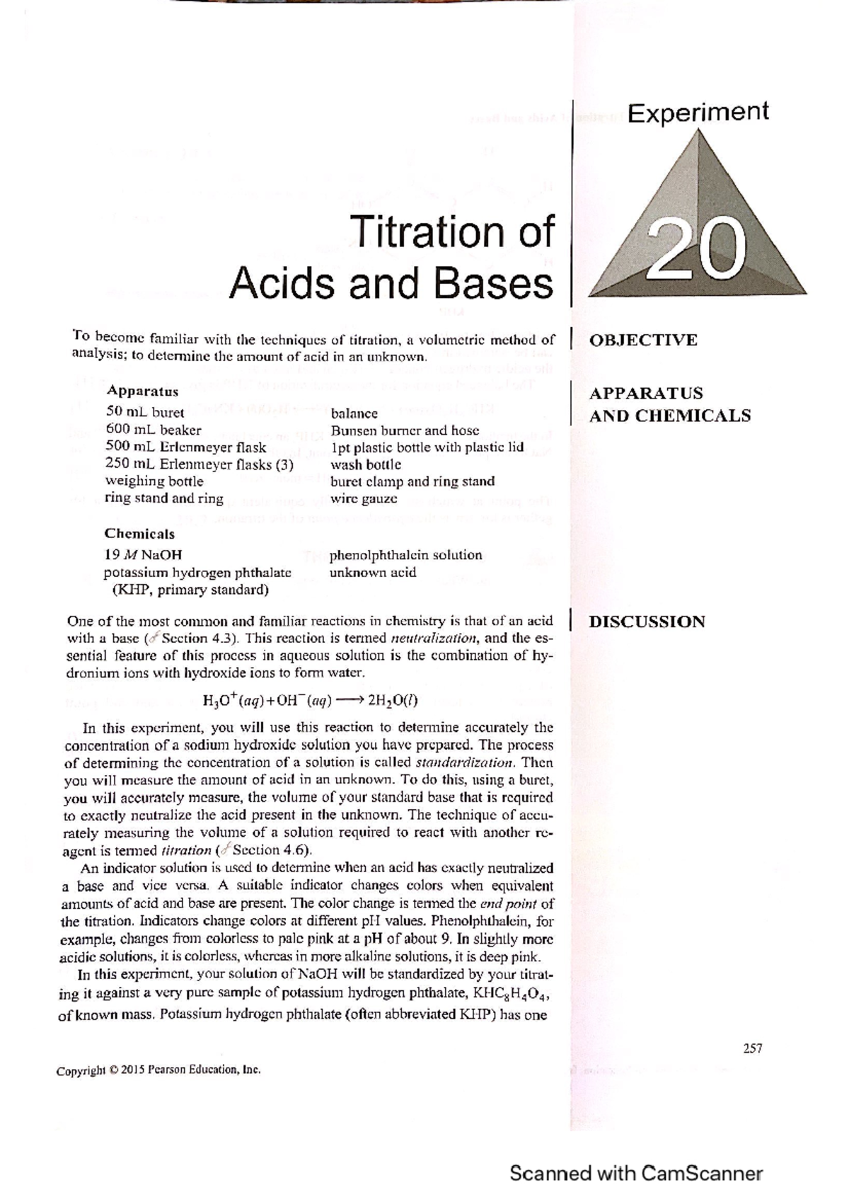 4 Lab Module Experiment 4 - Resource Chemistry - Studocu