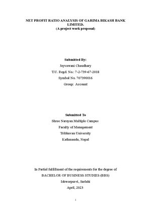 Raj kiran - dfgsdg - FINANCIAL PERFORMANCE OF SHANGRI-LA DEVELOPMENT ...