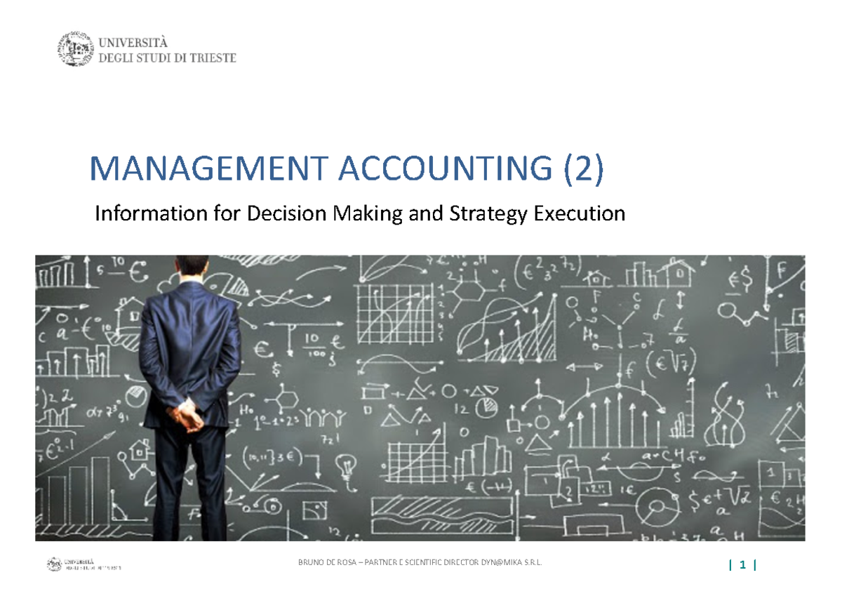 2 Management Accounting Slides - MANAGEMENT ACCOUNTING (2) Information ...