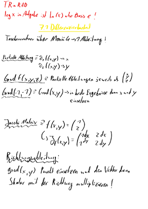 Werte sin cos - Prof. Dr. Karin Melzer Mathematik 1 Tabelle mit Werten ...