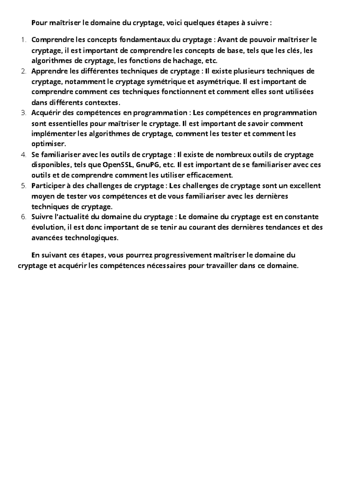 Comment apprendre le cryptage - Pour maîtriser le domaine du cryptage ...