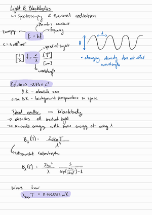 Level 1 Stellar evolution notes - PH12003 - Studocu