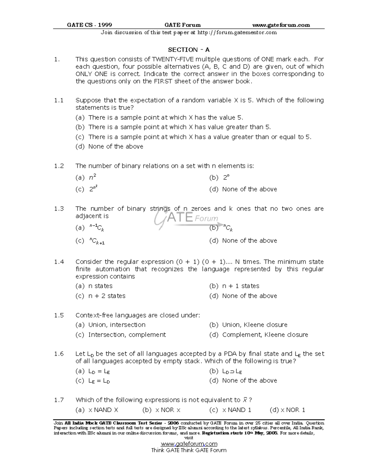1999 - CSE - - Studocu