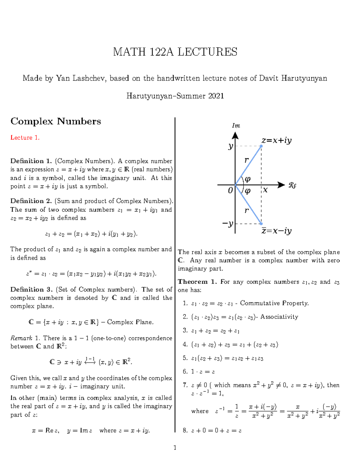 Math 122A lecture - problemset for w2020 problemset for w2020 ...