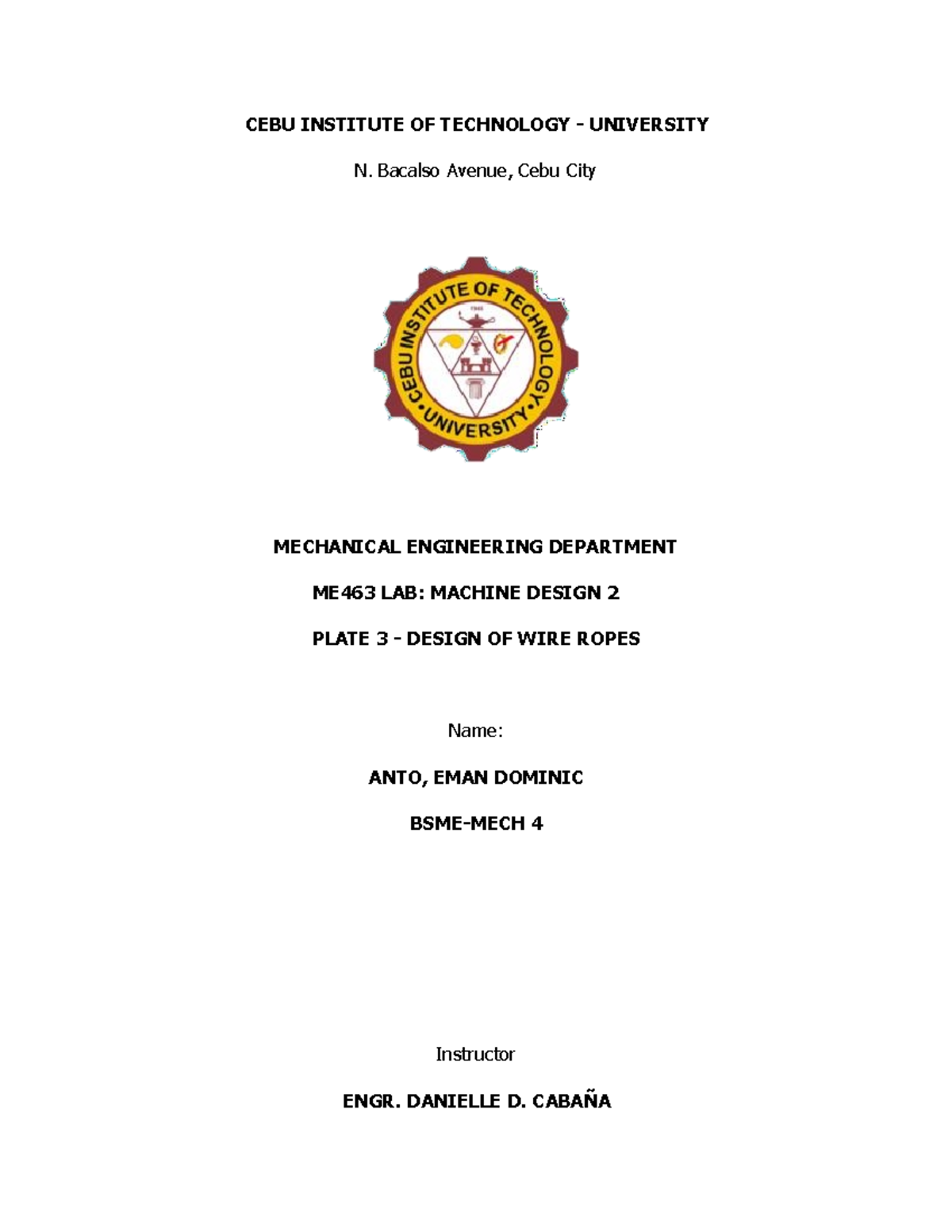 Anto-me463-plate-no-3 compress - CEBU INSTITUTE OF TECHNOLOGY ...