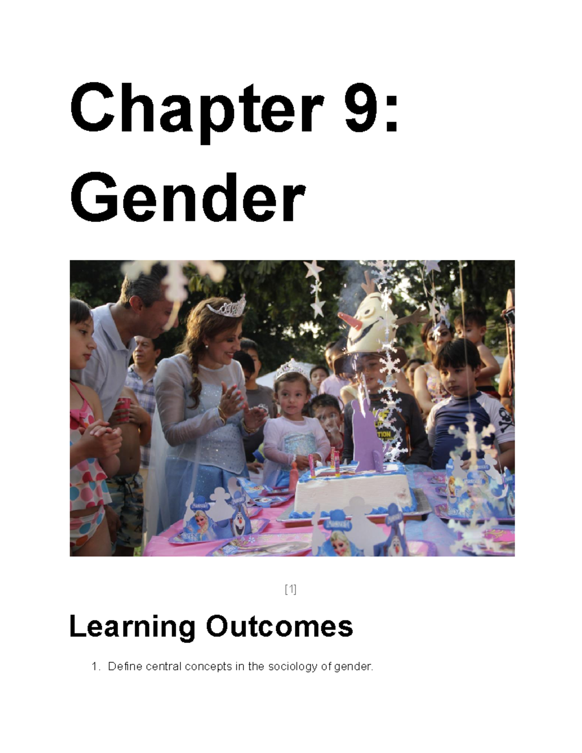 Chapter 9 Gender - textbook ch 9 - Chapter 9: Gender [1] Learning ...