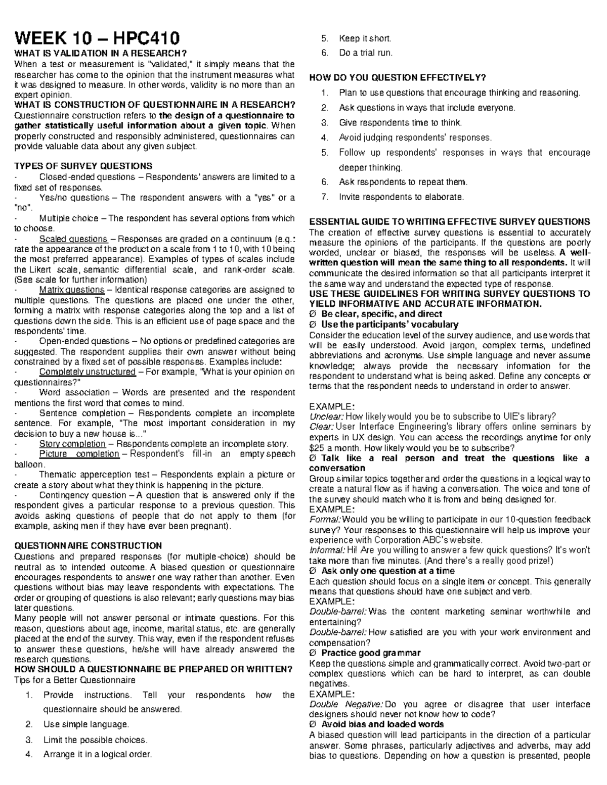 HPC410-WEEK10 - ASASASDA - WEEK 10 – HPC WHAT IS VALIDATION IN A ...