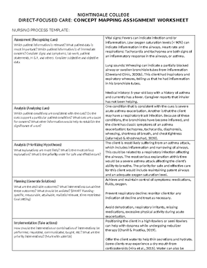 Concept Map Assignment Worksheet - NIGHTINGALE COLLEGE DIRECT-FOCUSED ...