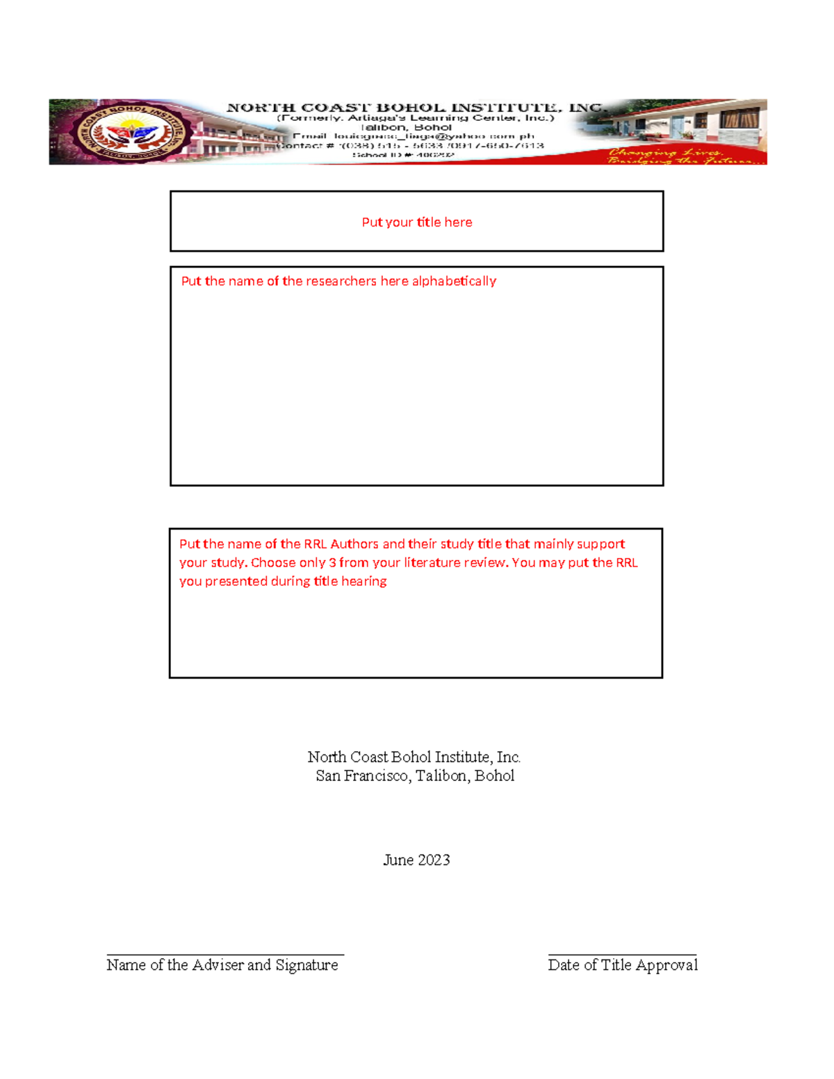 Title-approval-temmplate - Low Effort - Put your title here Put the ...