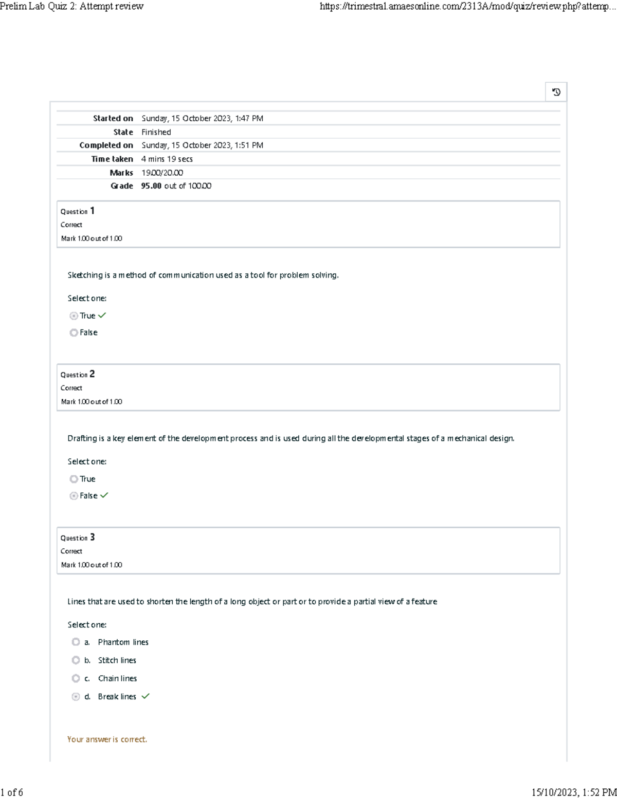computer engineering drafting and design prelim quiz 2 - Started on ...