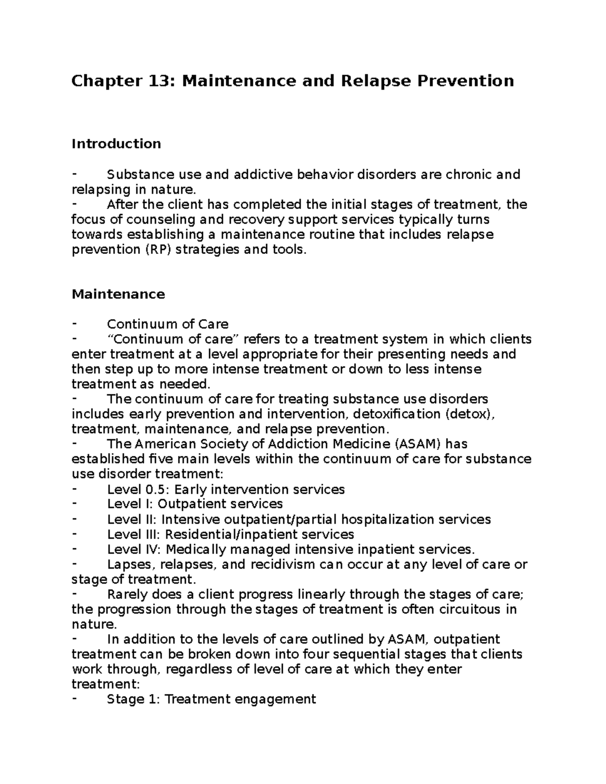 PYCL 0612 - Ch. 13-20 - PYCL 0612 Textbook: Capuzzi, D. & Stauffer, M.D ...