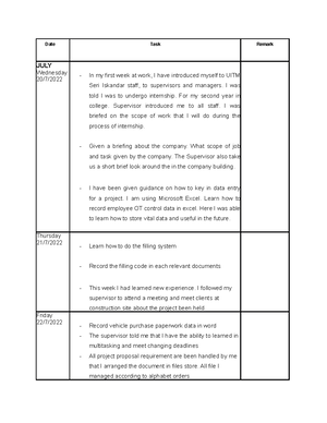 Industrial Training Final Report- yien - INDUSTRIAL TRAINING FINAL ...