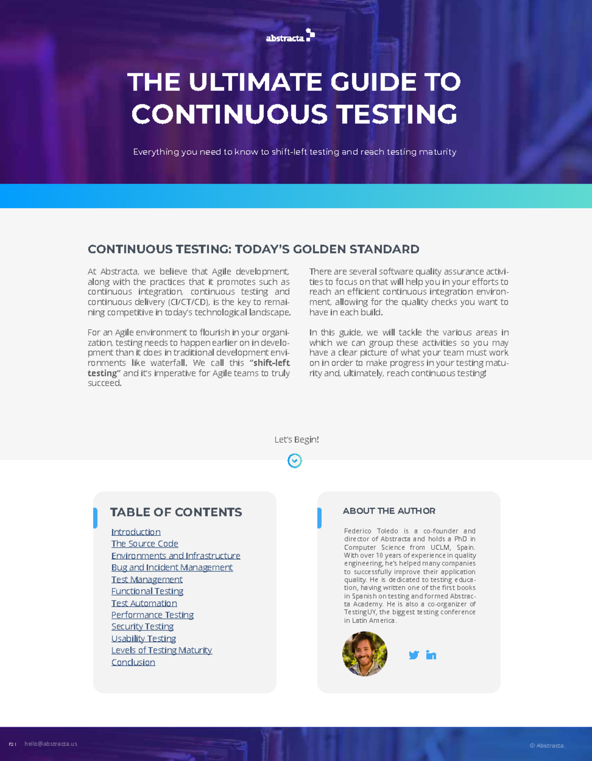 Guide continuous testing 1 - CONTINUOUS TESTING Everything you need to ...