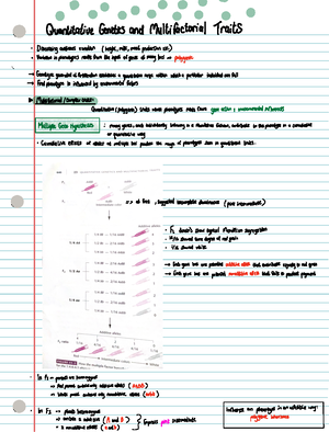 Unit 3 Quantitative Genetics & Multifactorial Traits - Quantitative ...