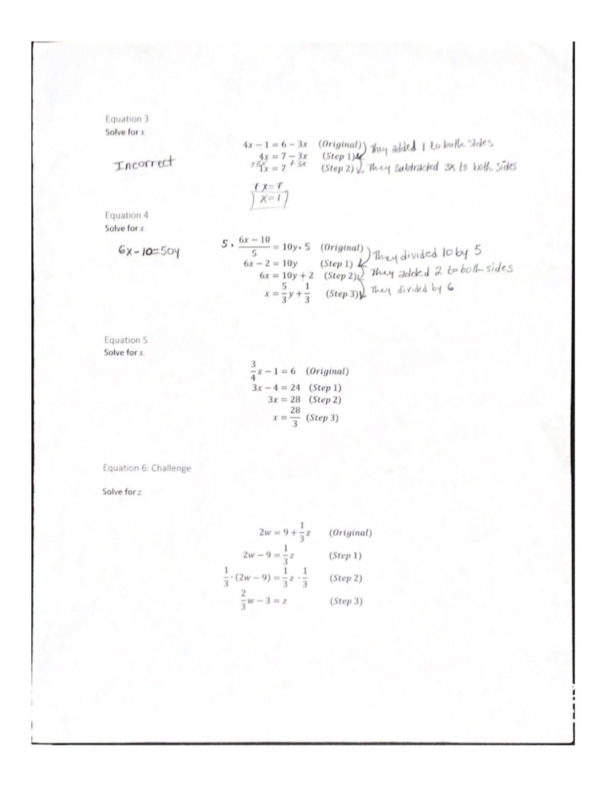 Equation - Algebra Practice Problems - MATH 1310 - Studocu