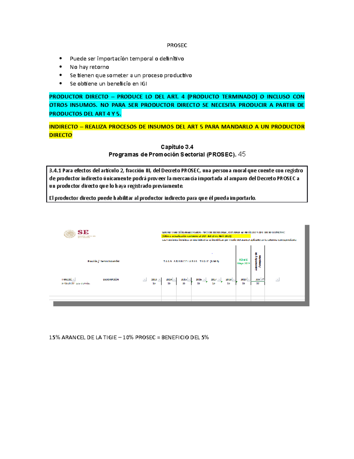 Prosec - APUNTES DE GRAN UTILIDAD - PROSEC Puede ser importación ...