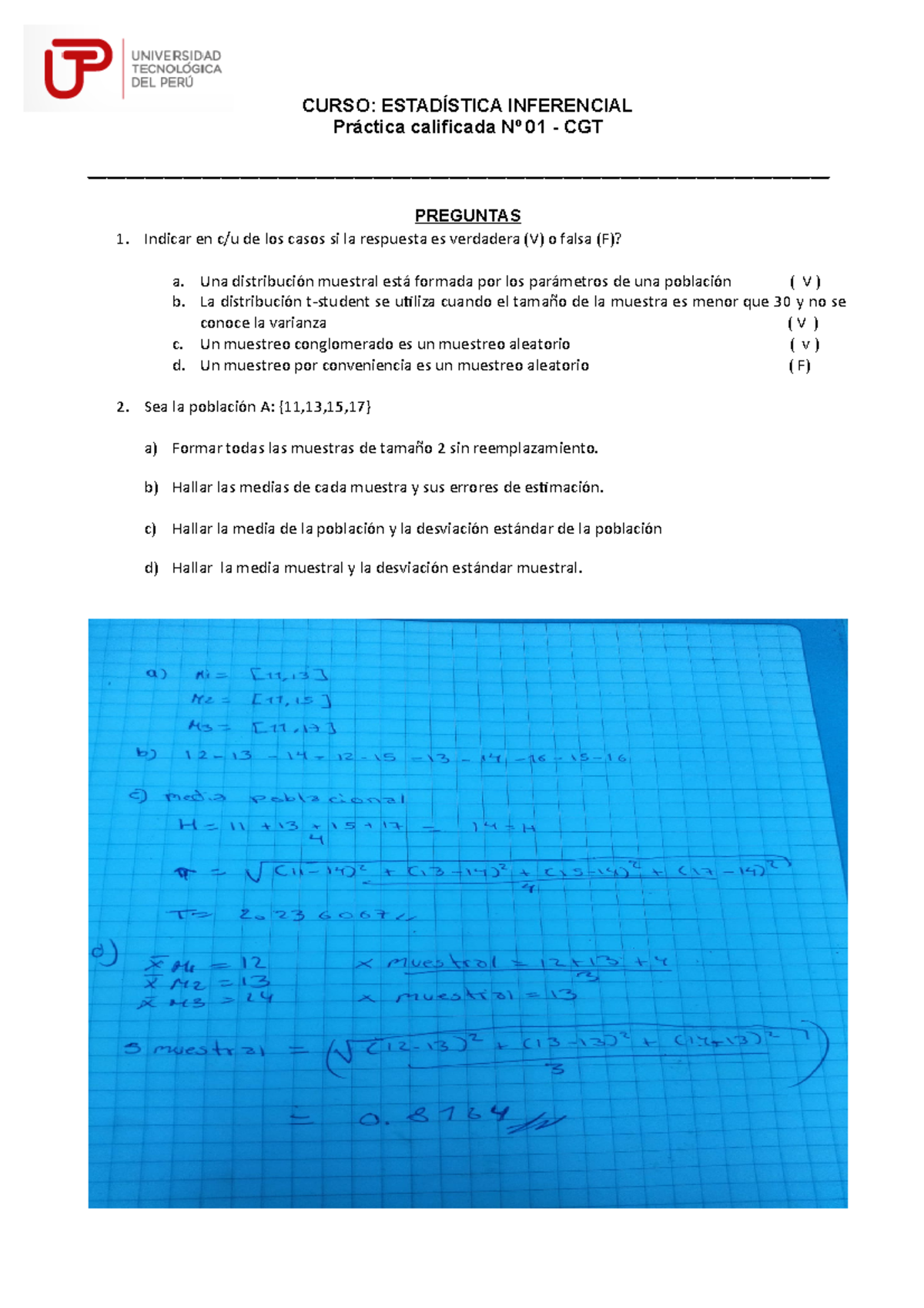 Pract-01-EST- Infere-CGT orc - CURSO: ESTADÍSTICA INFERENCIAL Práctica ...