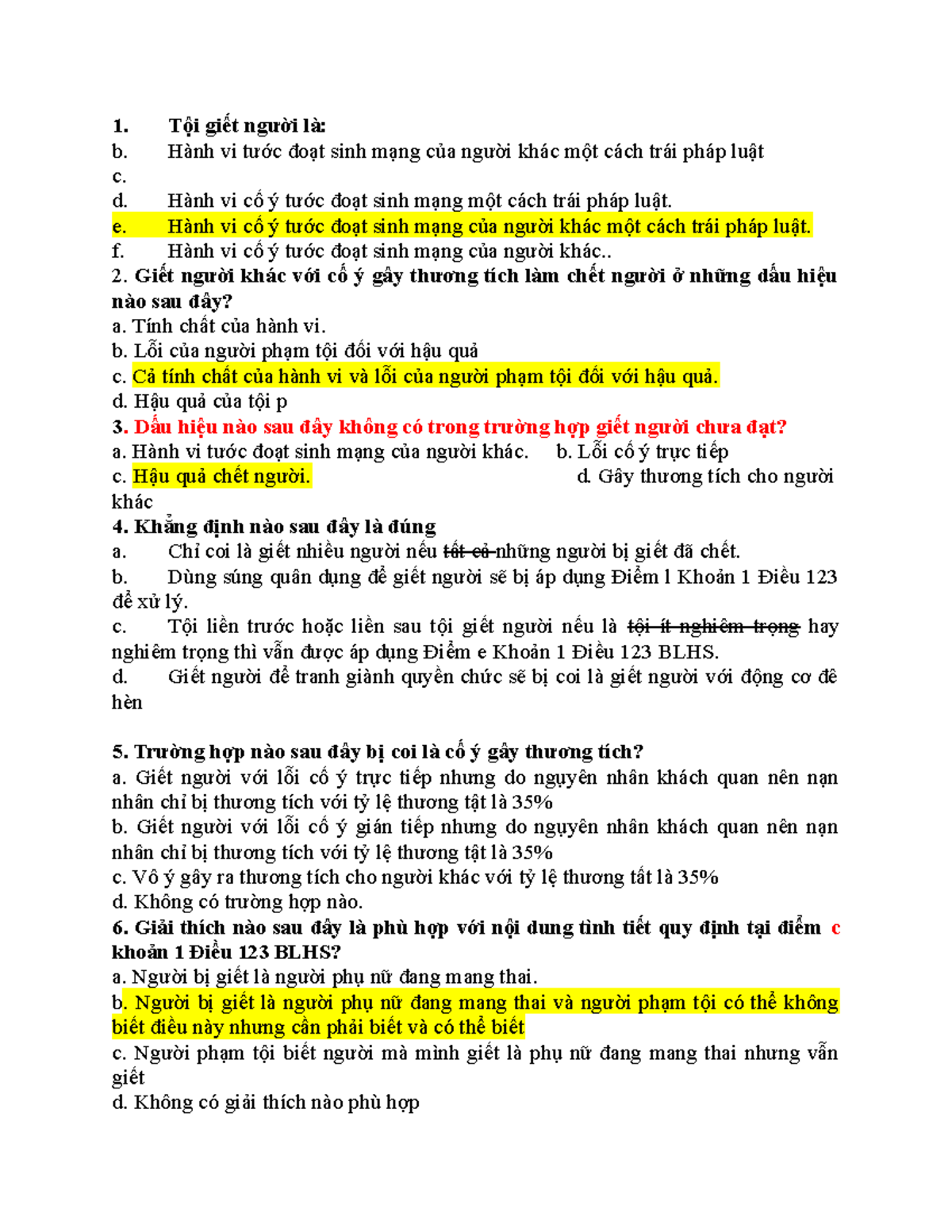 Thảo luận TMSK ngọc ánh nè - Tội giết người là: b. Hành vi tước đoạt ...