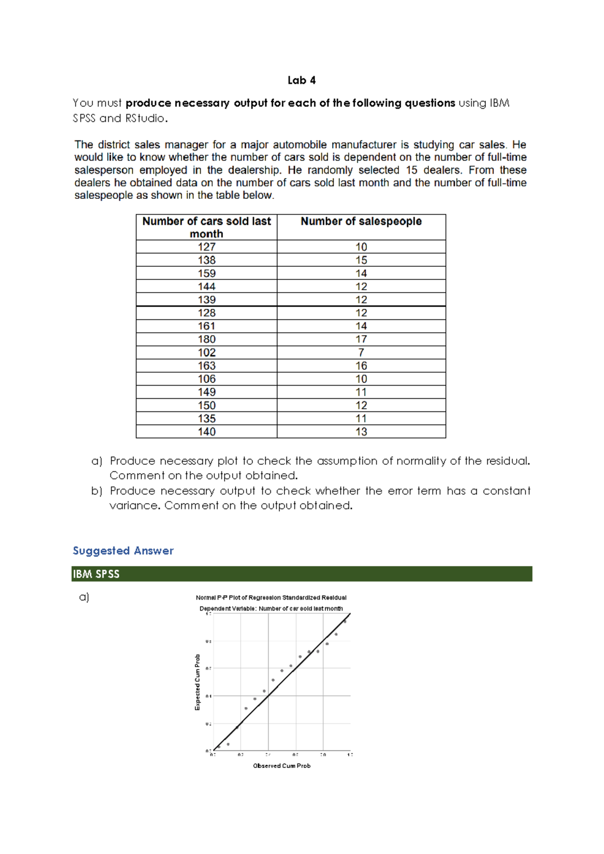 Lab 4-1 (Suggested Answer) - Lab 4 You must produce necessary output ...