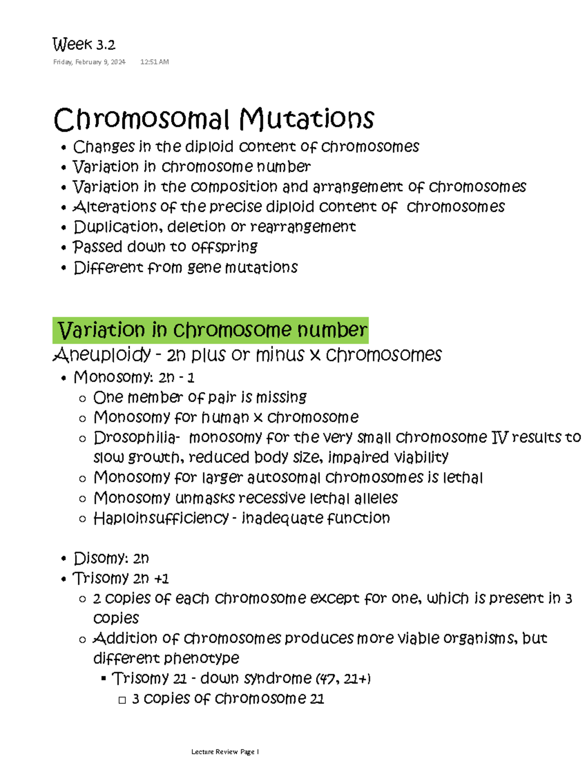 Week 3.2 BIO212 - Information from lecture slides with additional definitions from the - Studocu