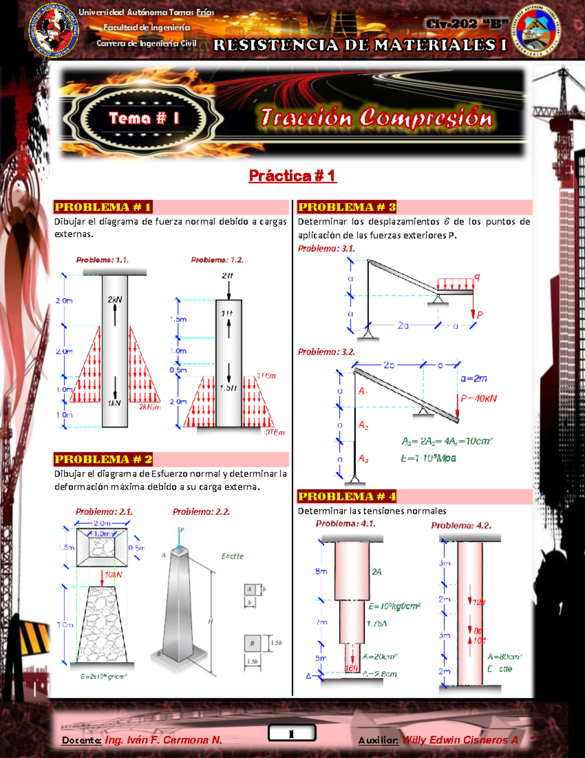 Practica 1 Civ 202 B - Warning: TT: undefined function: 32 1 Universidad Autónoma Tomas Frías ...