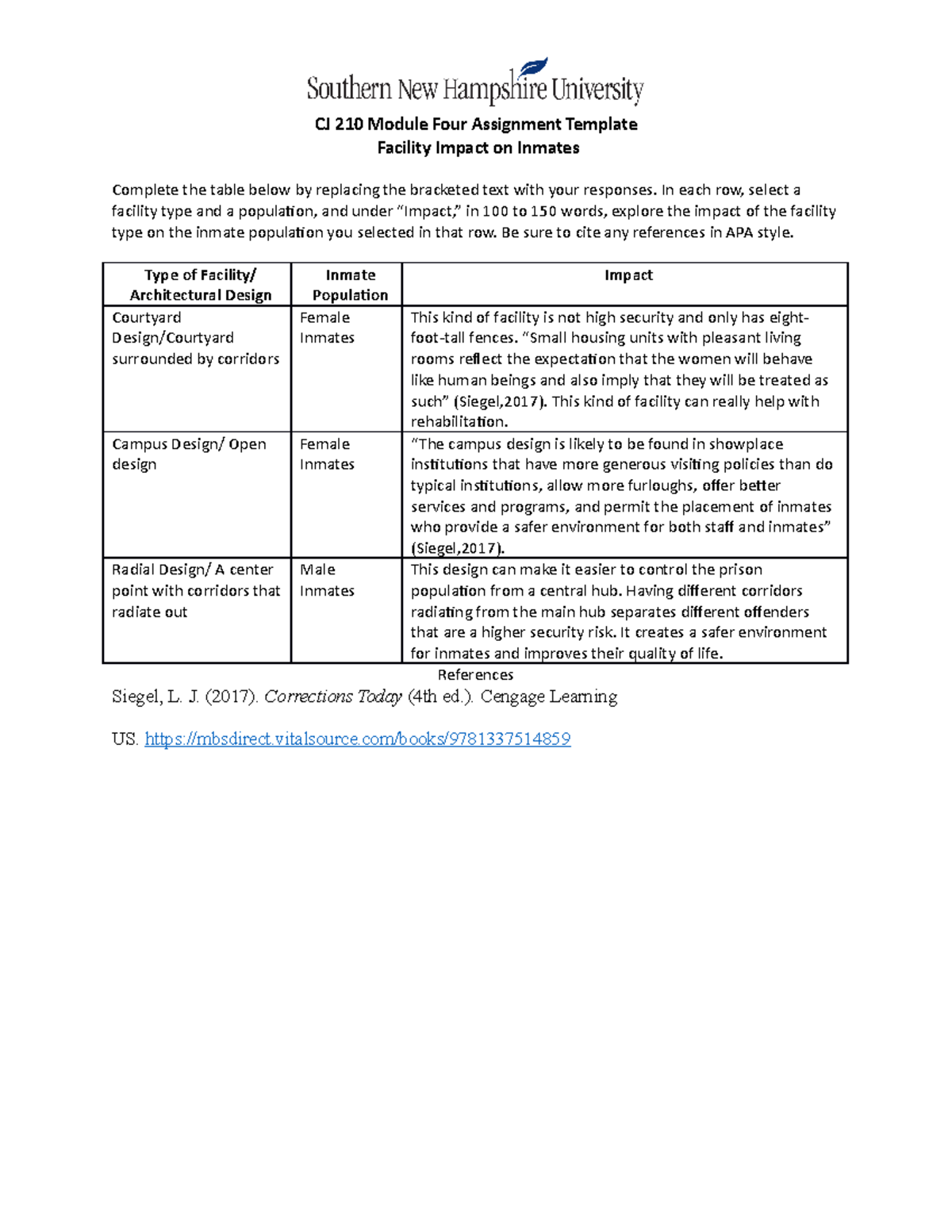 CJ 210 Module Four Assignment Template 4-2 - CJ 210 Module Four ... CJ 210 Module Four Assignment Template 4-2 - CJ 210 Module Four ...