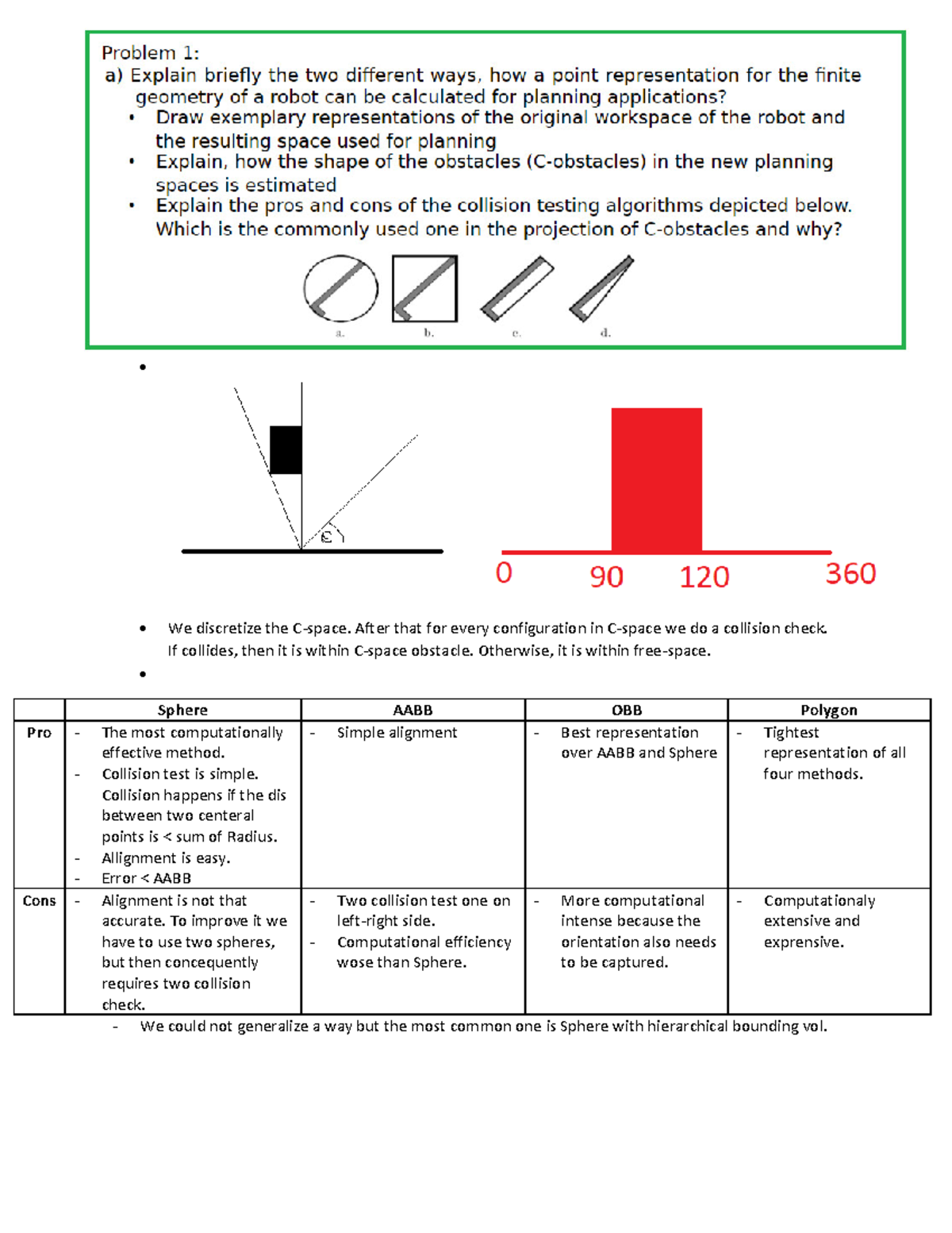 Q1 Exam Questions And Answers Warning Tt Undefined Function 32 We Discretize The C Space