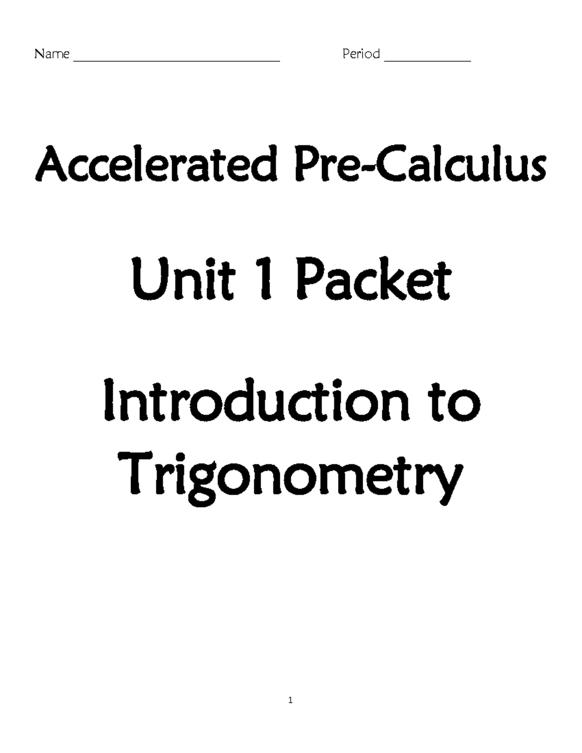 Apc unit 1 packet aug 2021 - Name ...