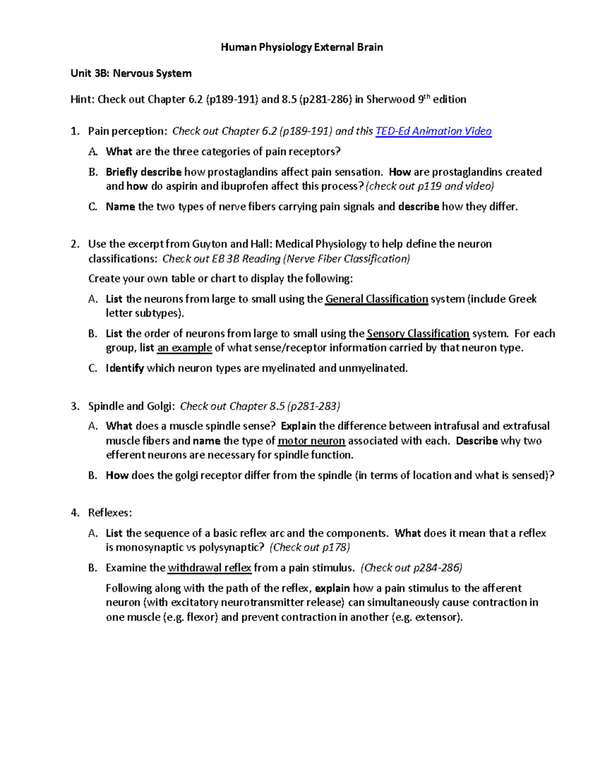 EB+Unit+3B - external brain 3b - Warning: TT: undefined function: 32 Human Physiology External ...