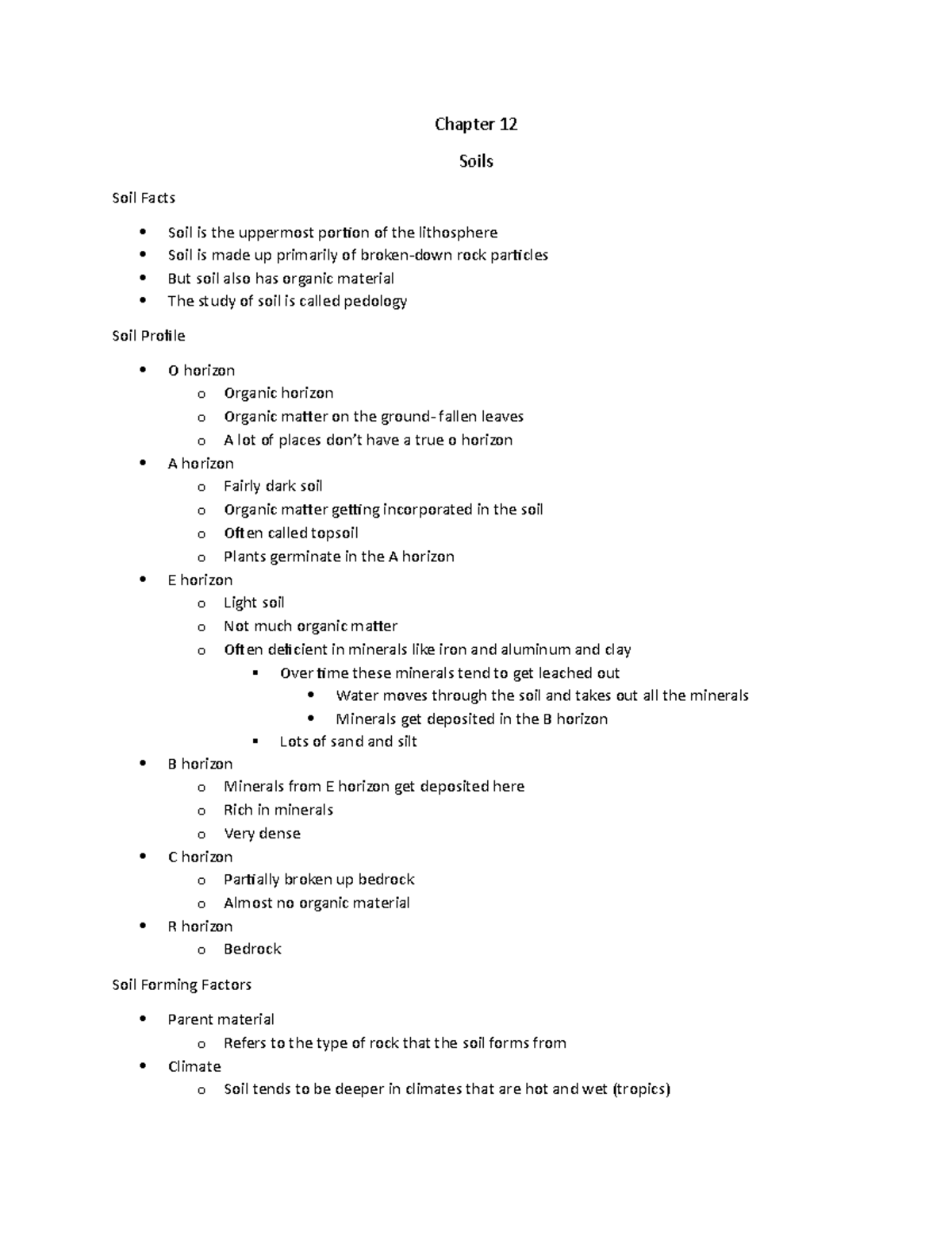 Chapter 12 - Chapter 12 Soils Soil Facts Soil is the uppermost portion ...