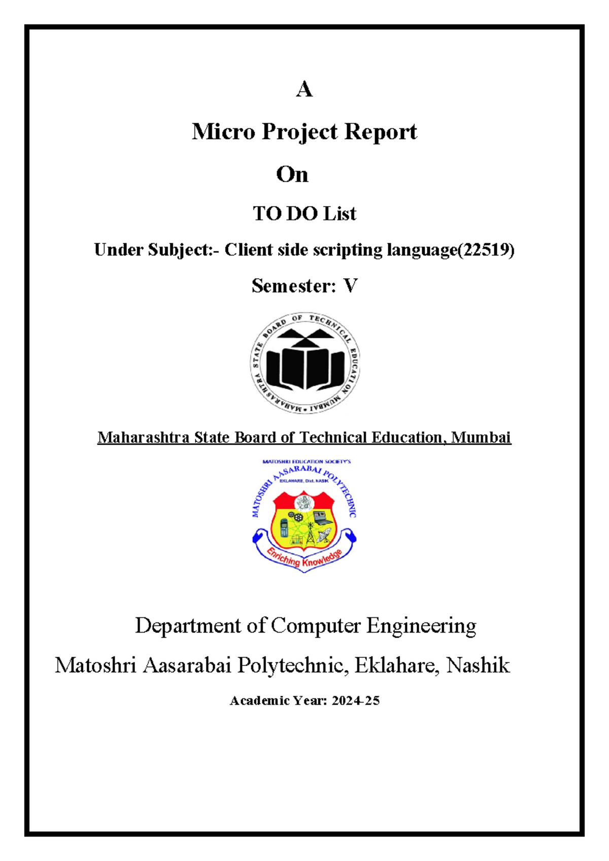 Css - SASDPKO ERUIPOAJOFWJOF - A Micro Project Report On TO DO List ...