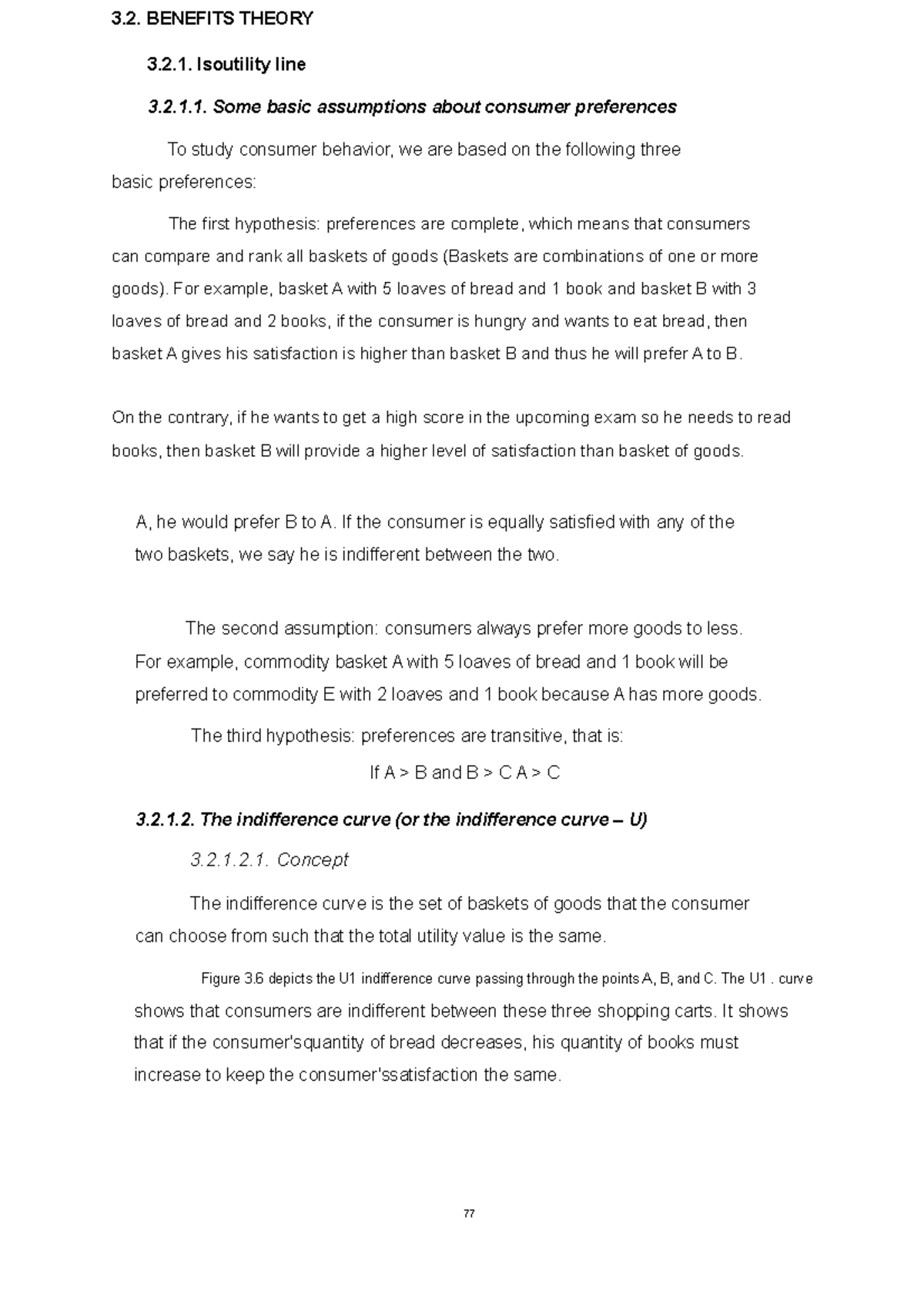 Note 8 - Notes - 3. BENEFITS THEORY 3.2. Isoutility line 3.2.1. Some ...