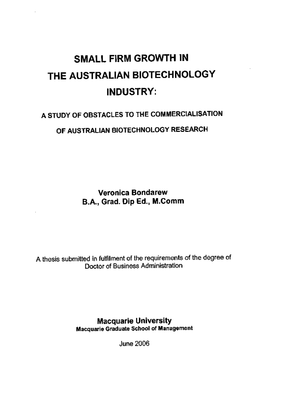 01front - Economic growth - ba programme history - Studocu