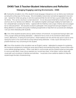 DGM2 Task 4 Teaching Self-Evaluation - DGM2 Task 4: Teaching Self ...