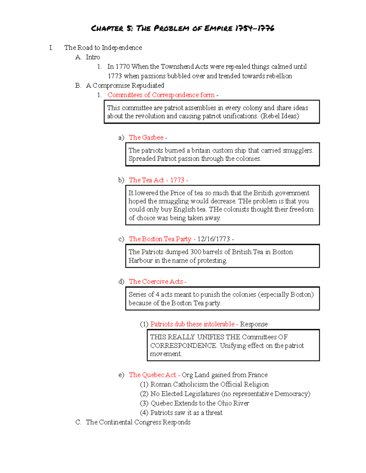 5-3 - Notes for the fifth chapter, section 3 from the Henretta APUSH ...