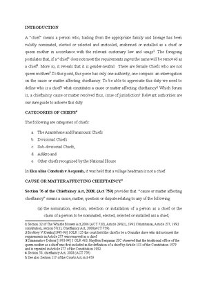 CASE Brief FOR J.H Mensah V Attorney General - CASE BRIEF FOR J MENSAH ...