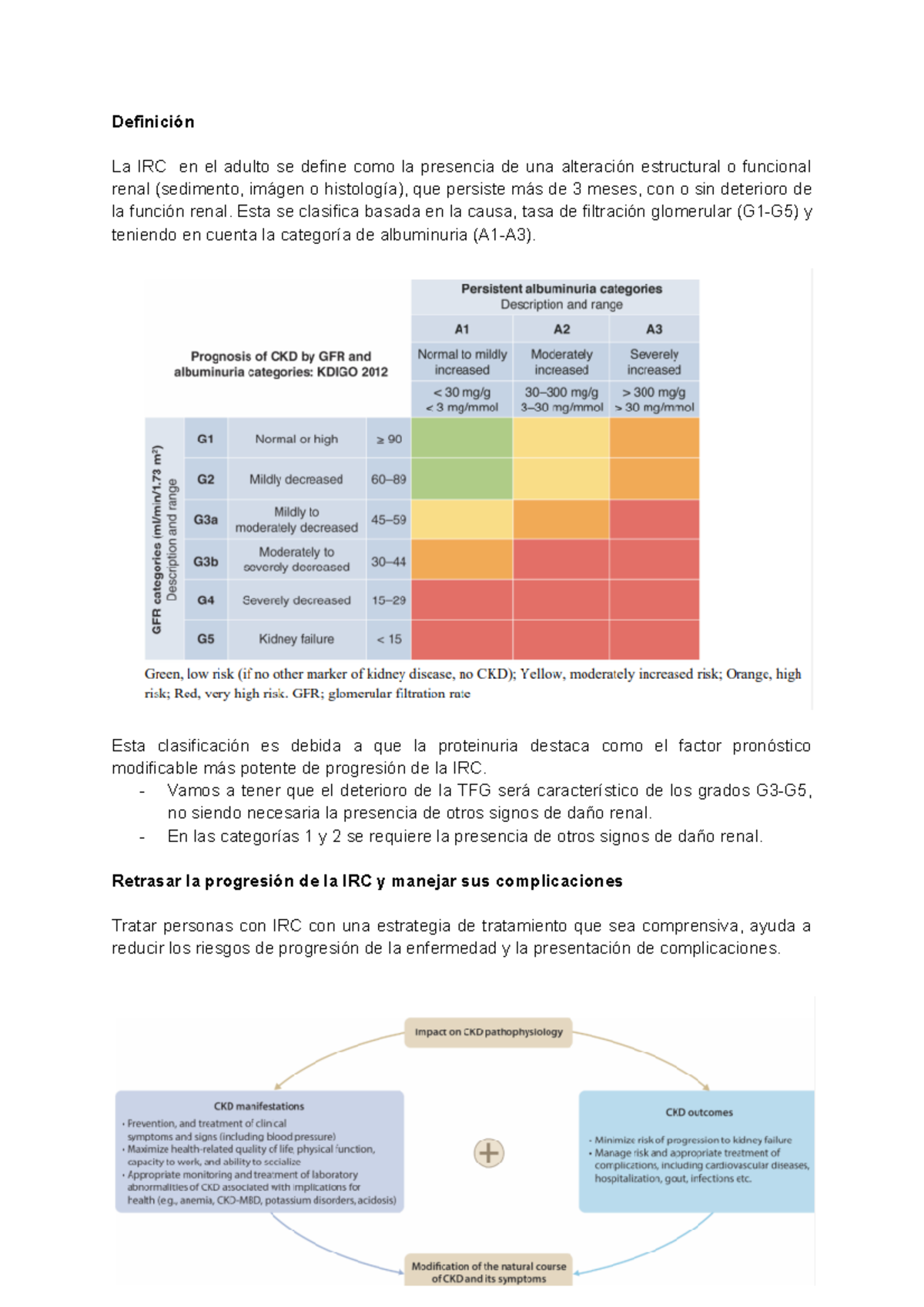 Copia de RAE CCL3 IRC - Resumen - Definición La IRC en el adulto se ...