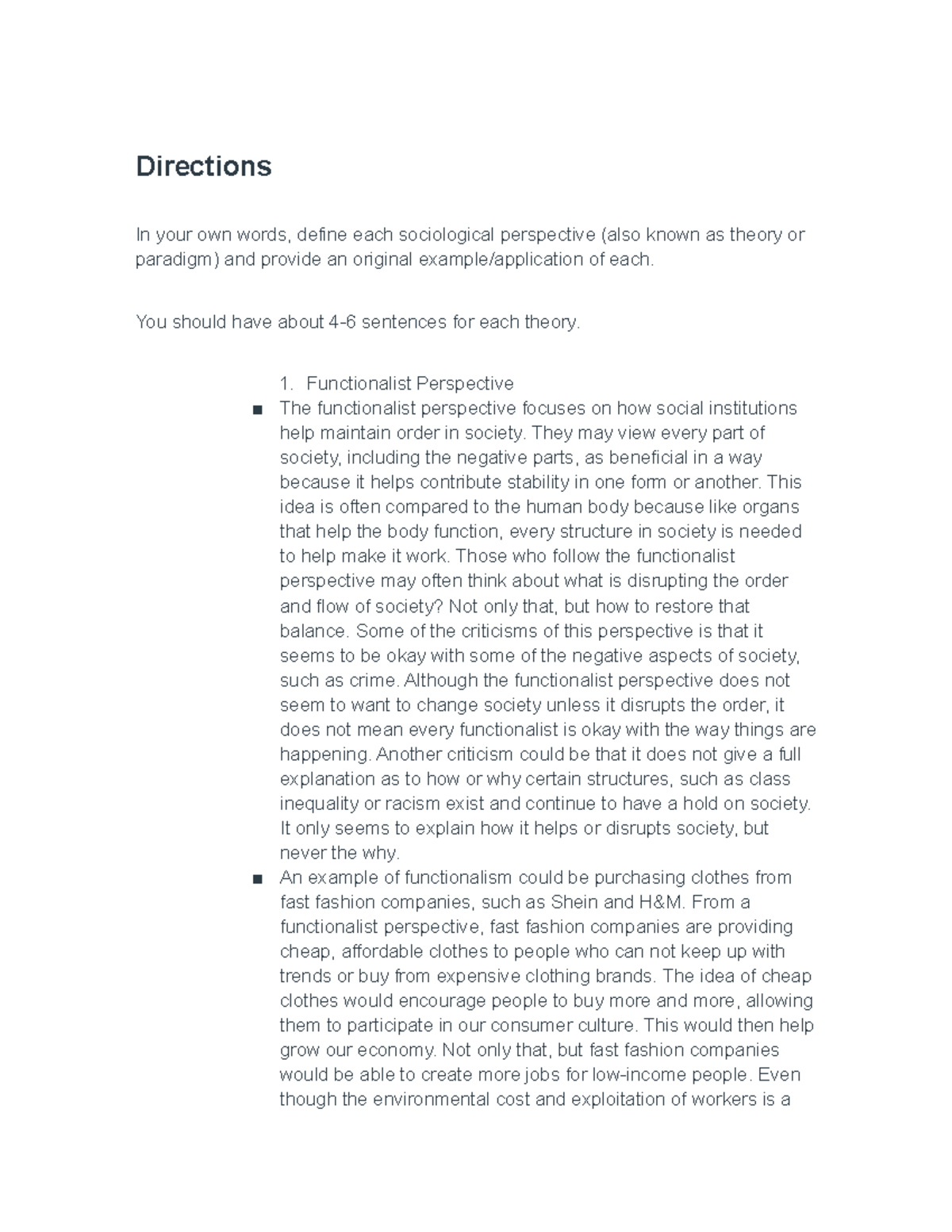 Writing Assignment - Spring 2022, Professor Lookholder - The essay was ...