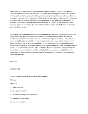 AINA Mbalimbali ZA Insha ZA Mtaala WA KE - Huu ni mkusanyiko wa insha ...